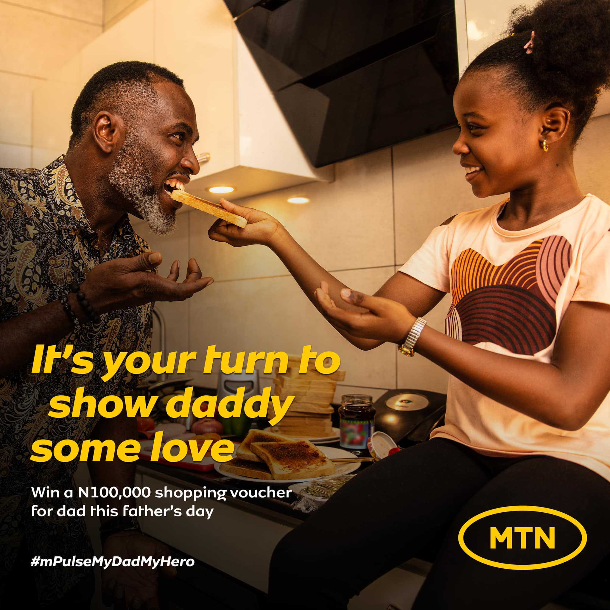 Win N100,000 Shopping Voucher in MTN Nigeria #mPulseMyDadMyHero ...