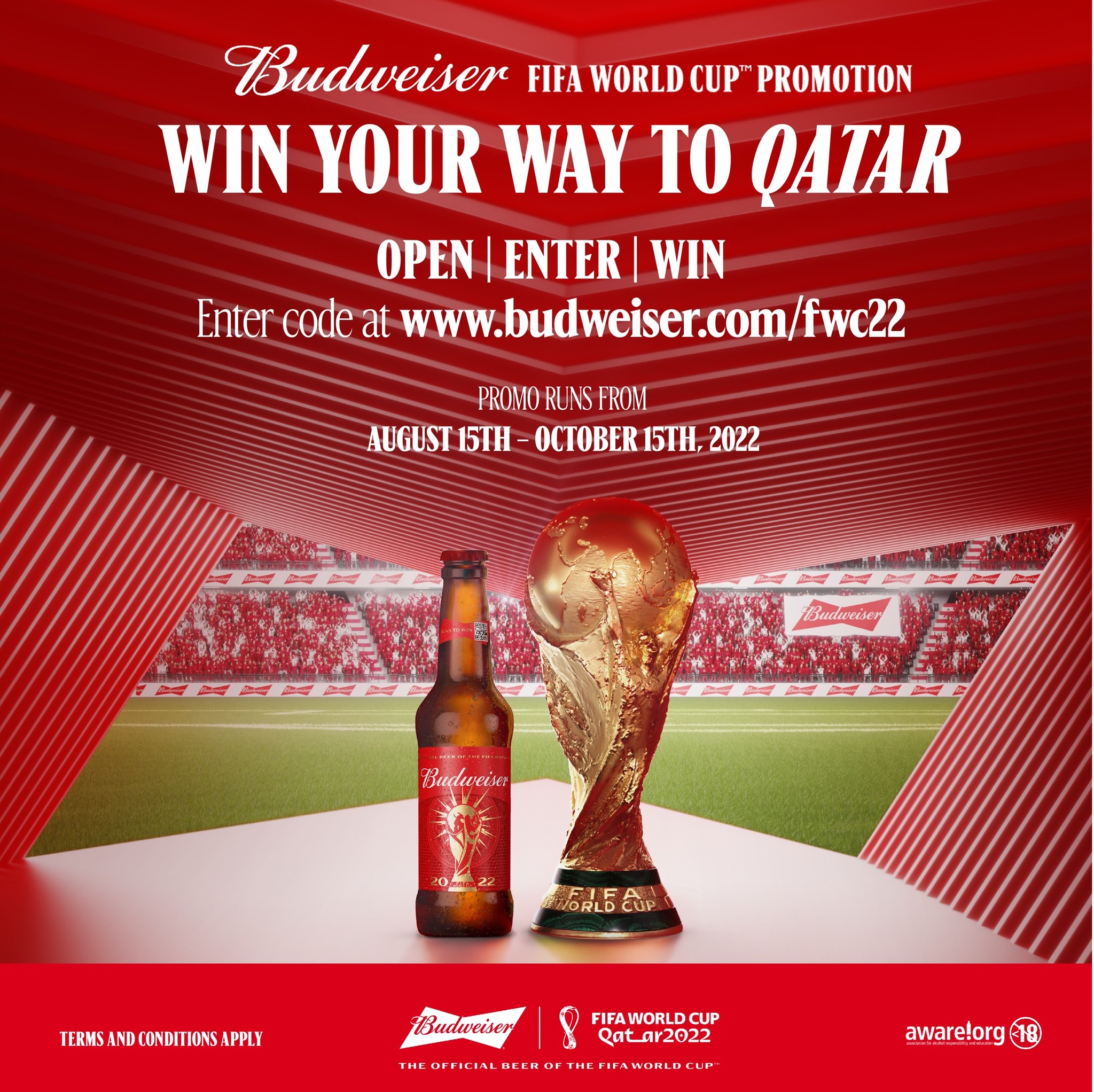 Budweiser FWC Promo is On!!! Win A trip to Qatar to watch 2 World Cup ...