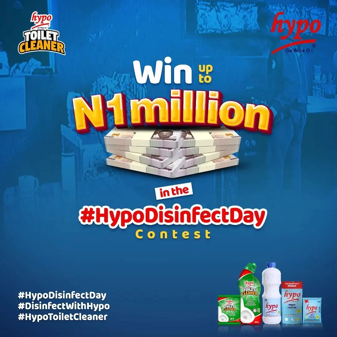 Hypo Disinfect Day Contest is on !!! Up to 1 Millionaire Naira for ...