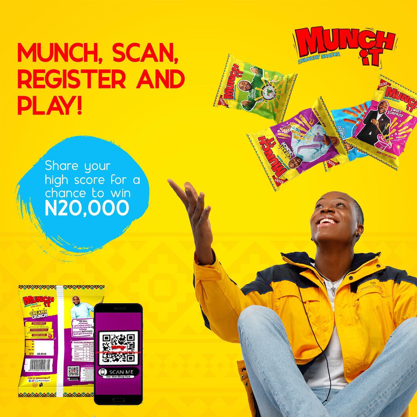 Munch it Mania Hub Games. Share your Highest Score for a chance to win ...