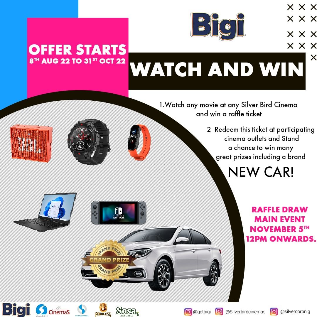 BIGI Drink Watch and Win Promo still on!!! - Promos in Nigeria