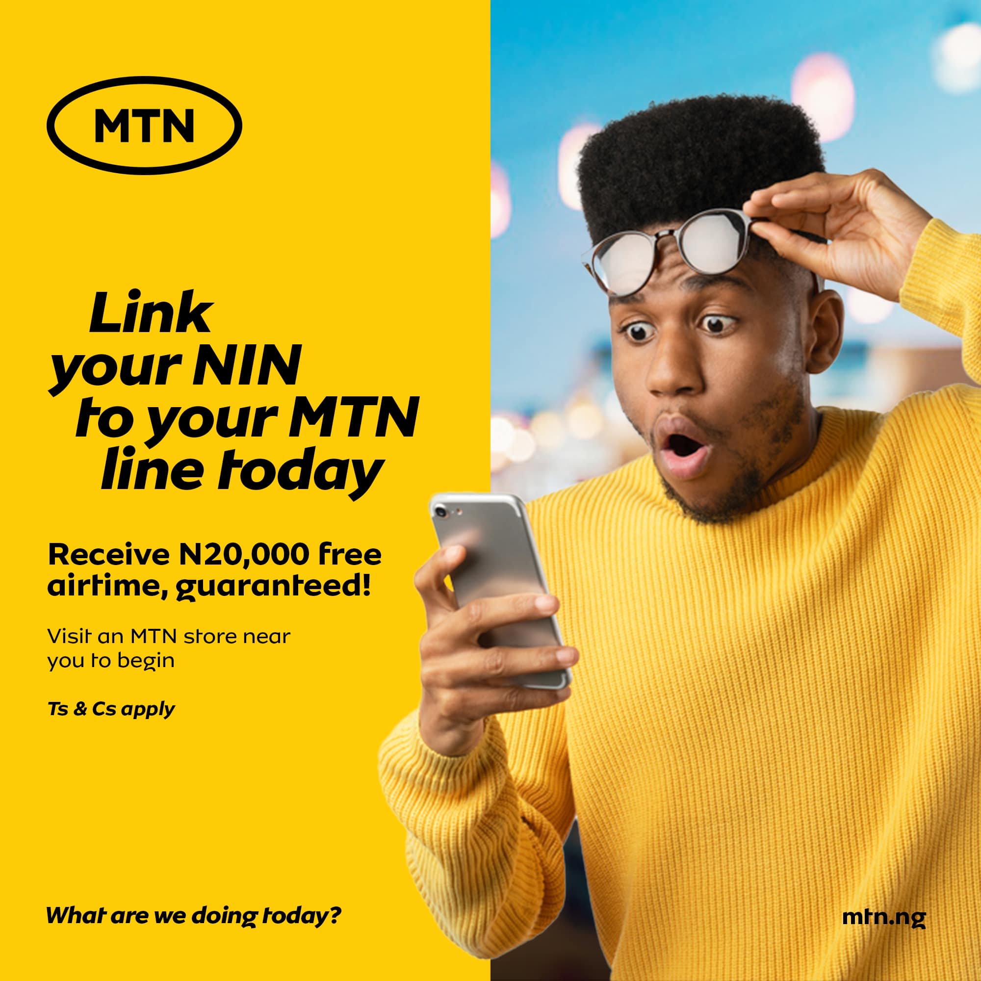 Link Your Nin To Your Mtn Line To Win N20 000 Worth Of Airtime
