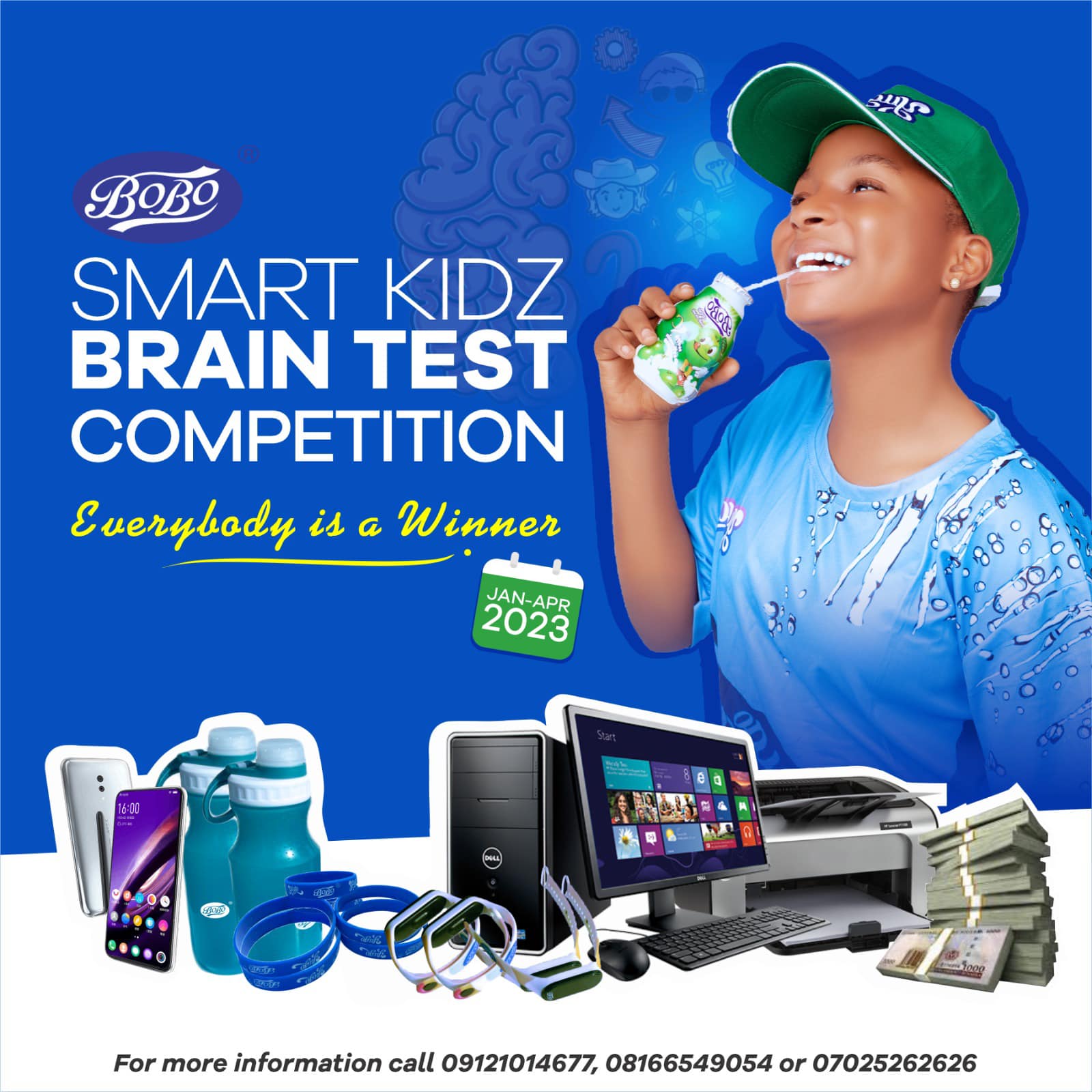Loads of Gifts to be Won in Bobo Milk Drink, Smart kids Brain Test ...