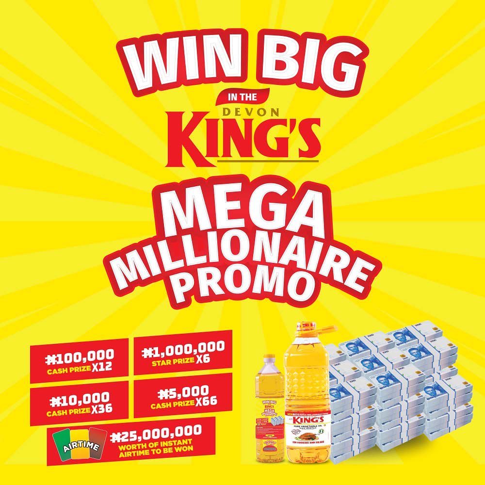 Win Big in Devon Kings Mega Millionaire Promo 2023!!! - Promos in Nigeria