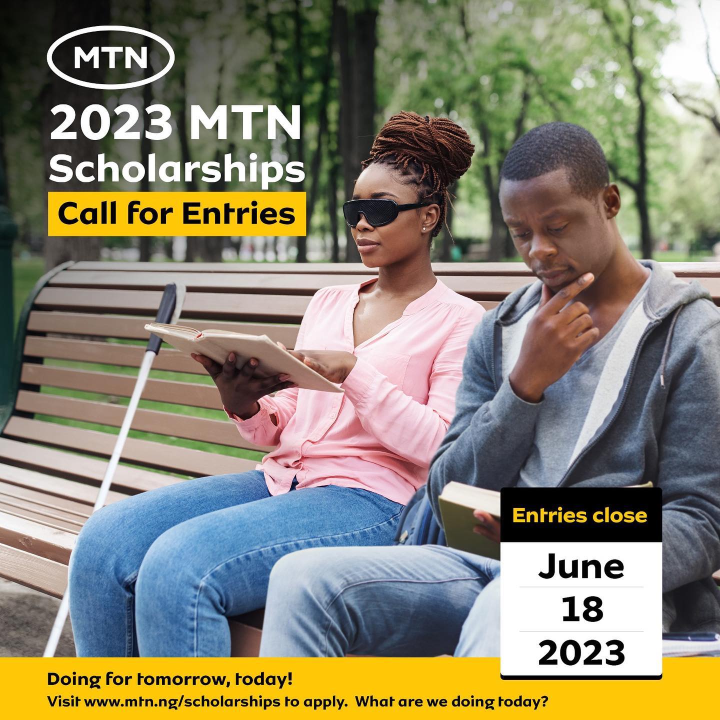 2023 MTN Scholarship Program, Calls for Entries. - Promos in Nigeria